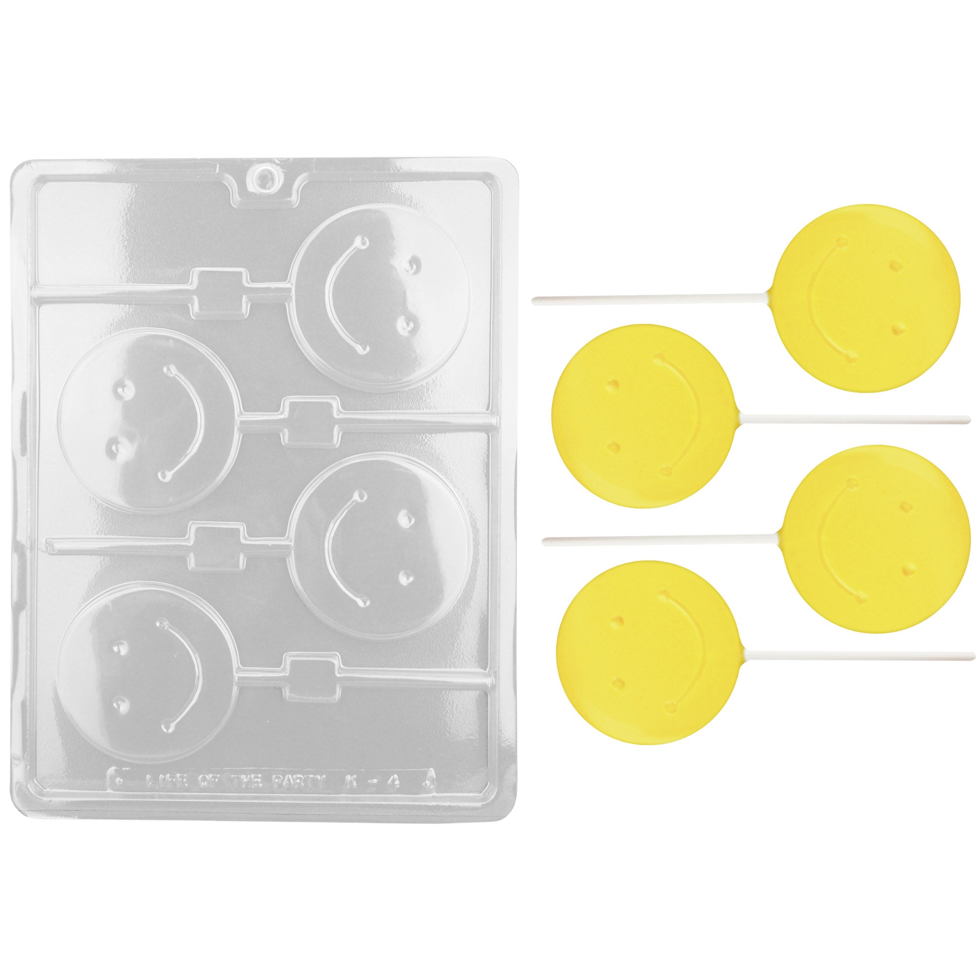 Smiley Face Lollipop Chocolate Mold – Layer Cake Shop