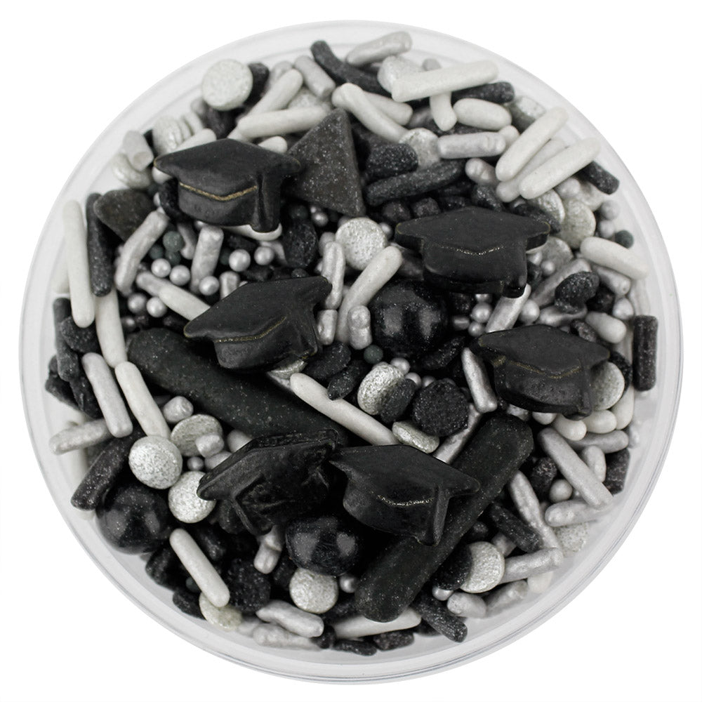 Black & Silver Graduation Sprinkle Blend – Layer Cake Shop