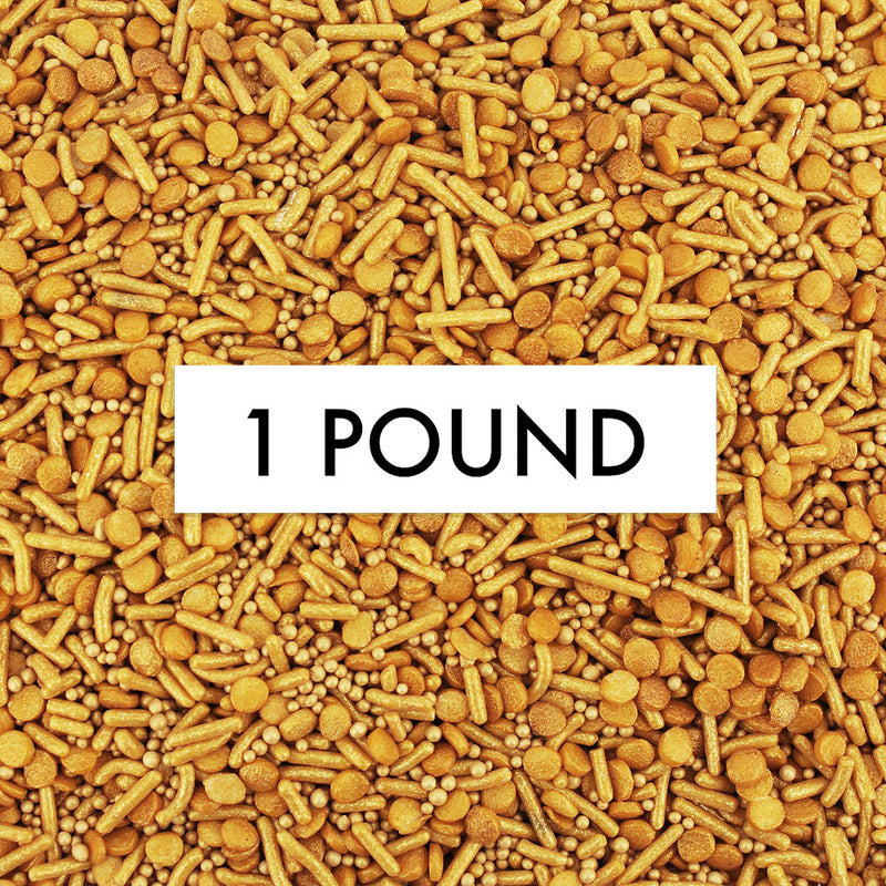 Gold Sprinkle Blend 1 LB – Layer Cake Shop