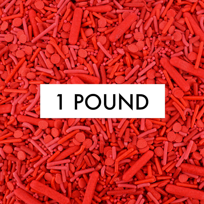 Red Sprinkle Blend 1 LB – Layer Cake Shop