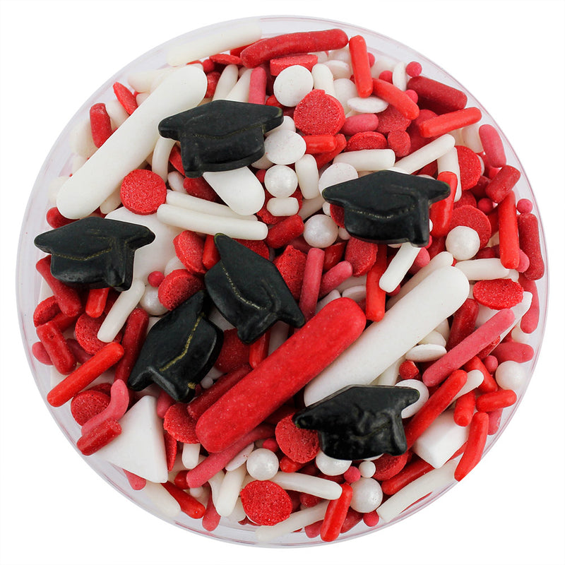 Red & White Graduation Sprinkle Blend – Layer Cake Shop