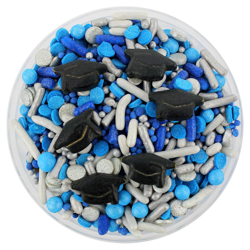 Royal Blue & Silver Graduation Sprinkle Blend – Layer Cake Shop