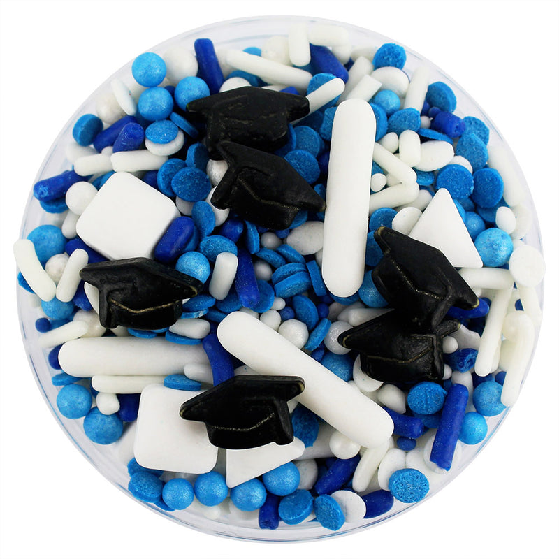 Royal Blue & White Graduation Sprinkle Blend – Layer Cake Shop