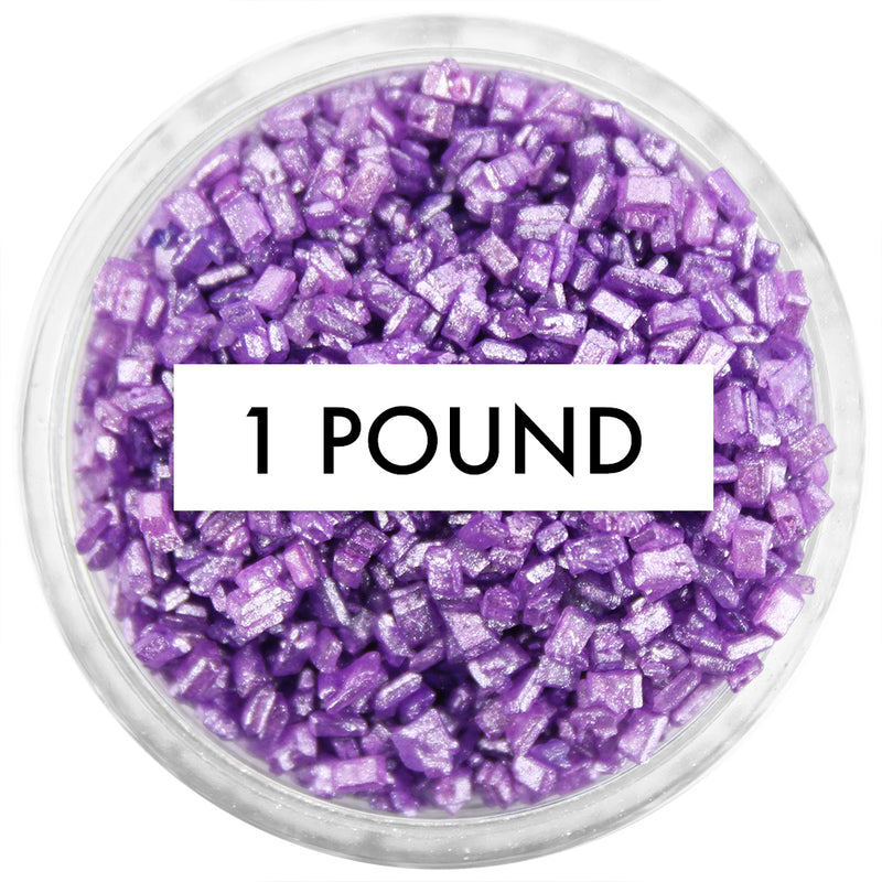 Pearly Purple Chunky Sugar 1 LB – Layer Cake Shop